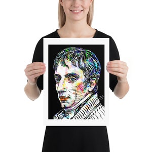 WILLIAM WORDSWORTH Watercolor & Ink Portrait -poster-various Sizes ...