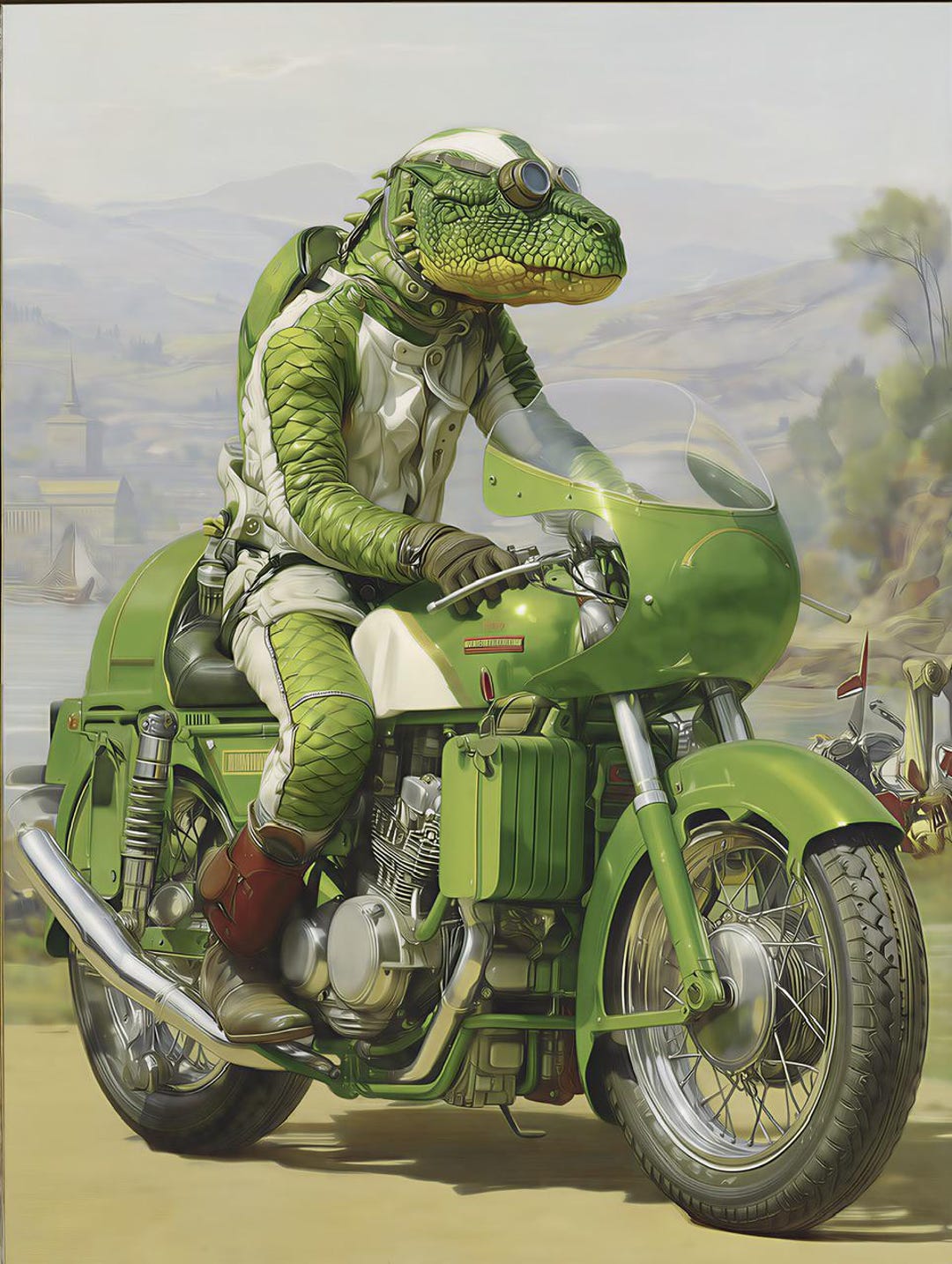 Printable - BIKER DRAGON .2 - Digital Download - Scalable to Various ...