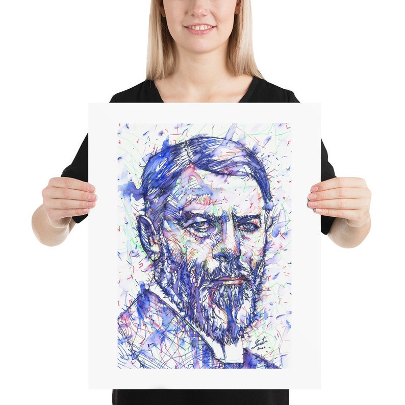 MAX WEBER Watercolor and Ink Portrait POSTER Various Sizes - Etsy