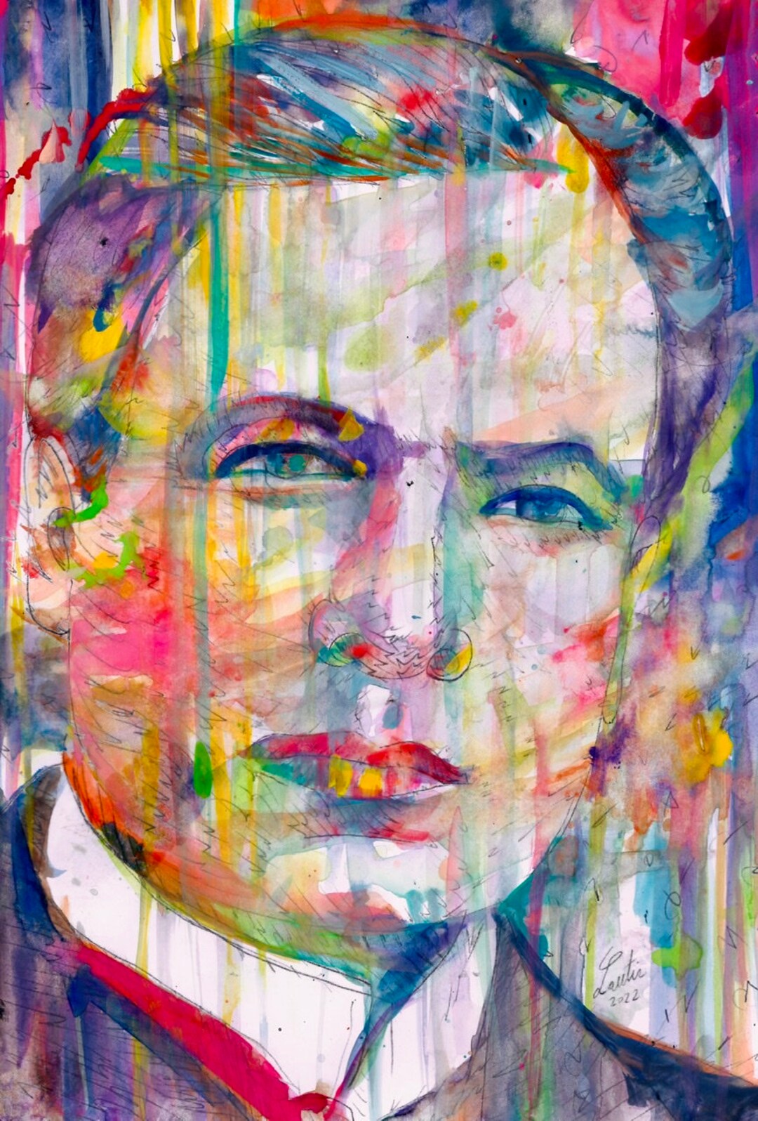 RUBEN DARIO Watercolor Portrait - POSTER - Various Sizes Available! Art ...