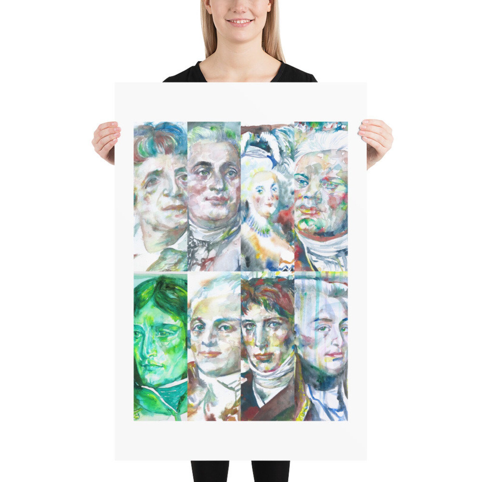 The FRENCH REVOLUTION in Eight PORTRAITS Collage Poster - Etsy