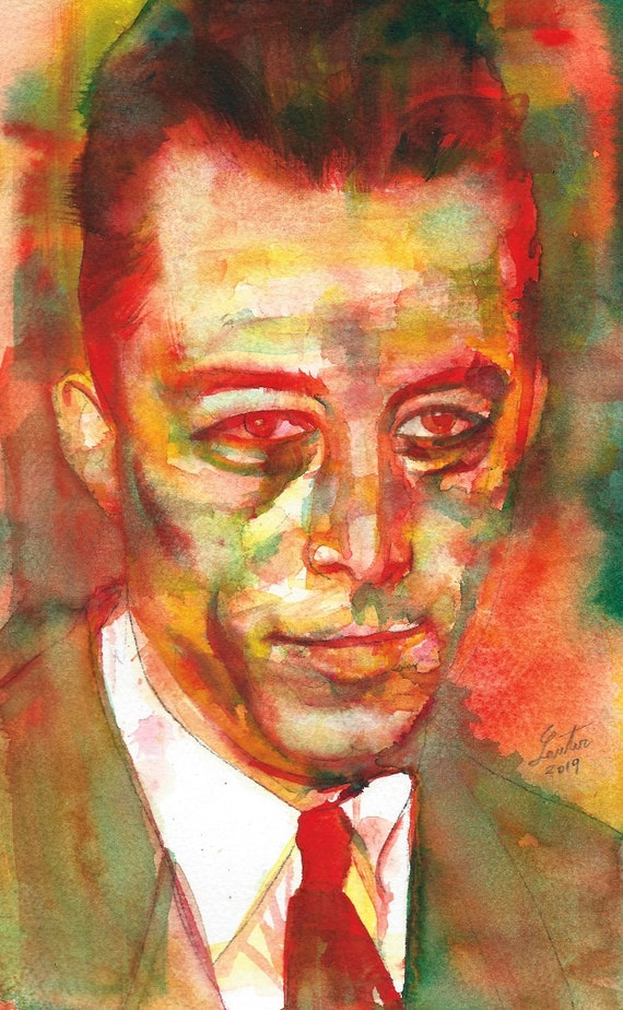 ALBERT CAMUS Watercolor Portrait POSTER Various Sizes | Etsy