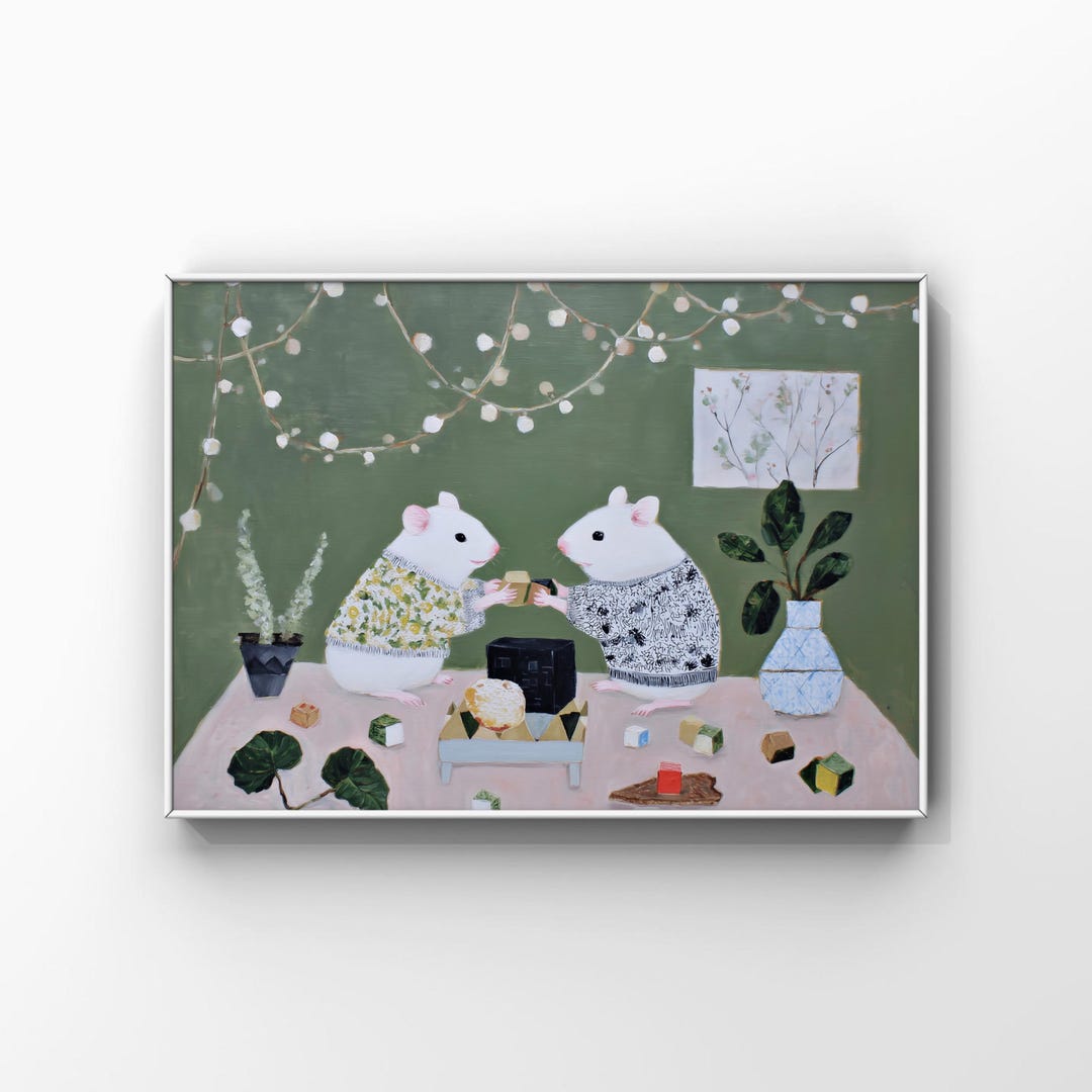 Printable - HAMSTERS PLAYING - Digital Download - Scalable to Various ...