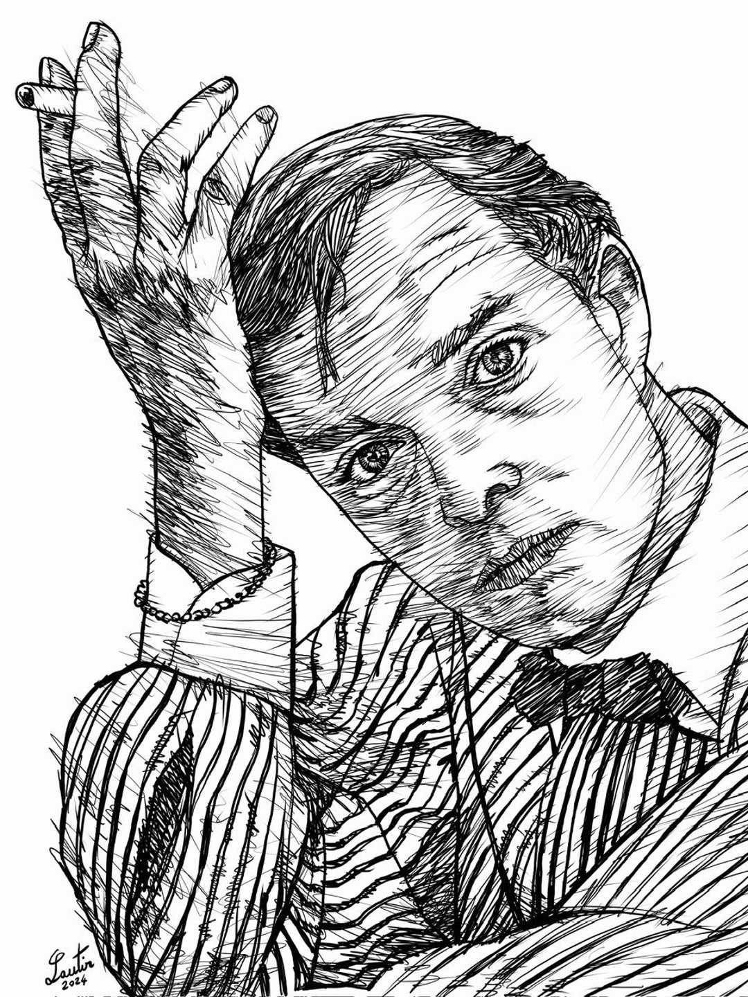 TRUMAN CAPOTE Ink Portrait - POSTER - Various Sizes Available! Art ...