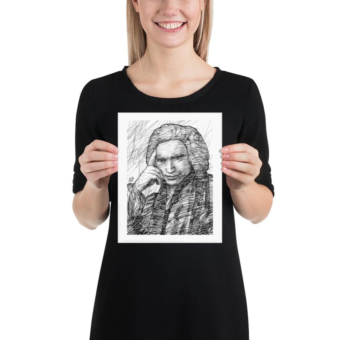 LAWRENCE STERNE Ink Portrait - POSTER - Various Available Sizes! Art ...