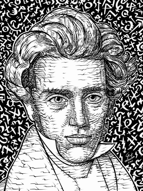 Retrato De Soren Kierkegaard
