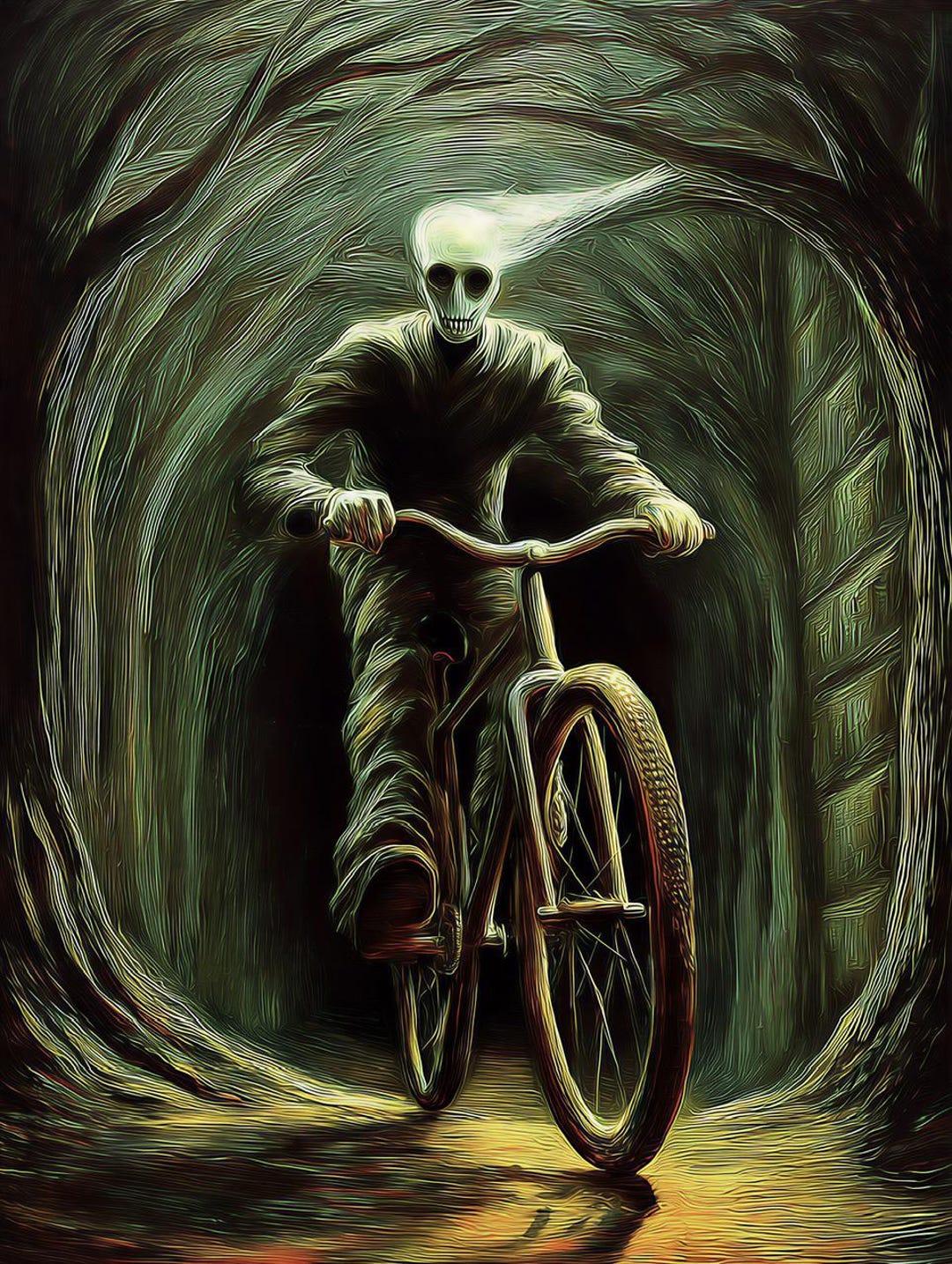 Phantom on a Bicycle , Poster Print, Posters, Wall Art Decor, Prints ...