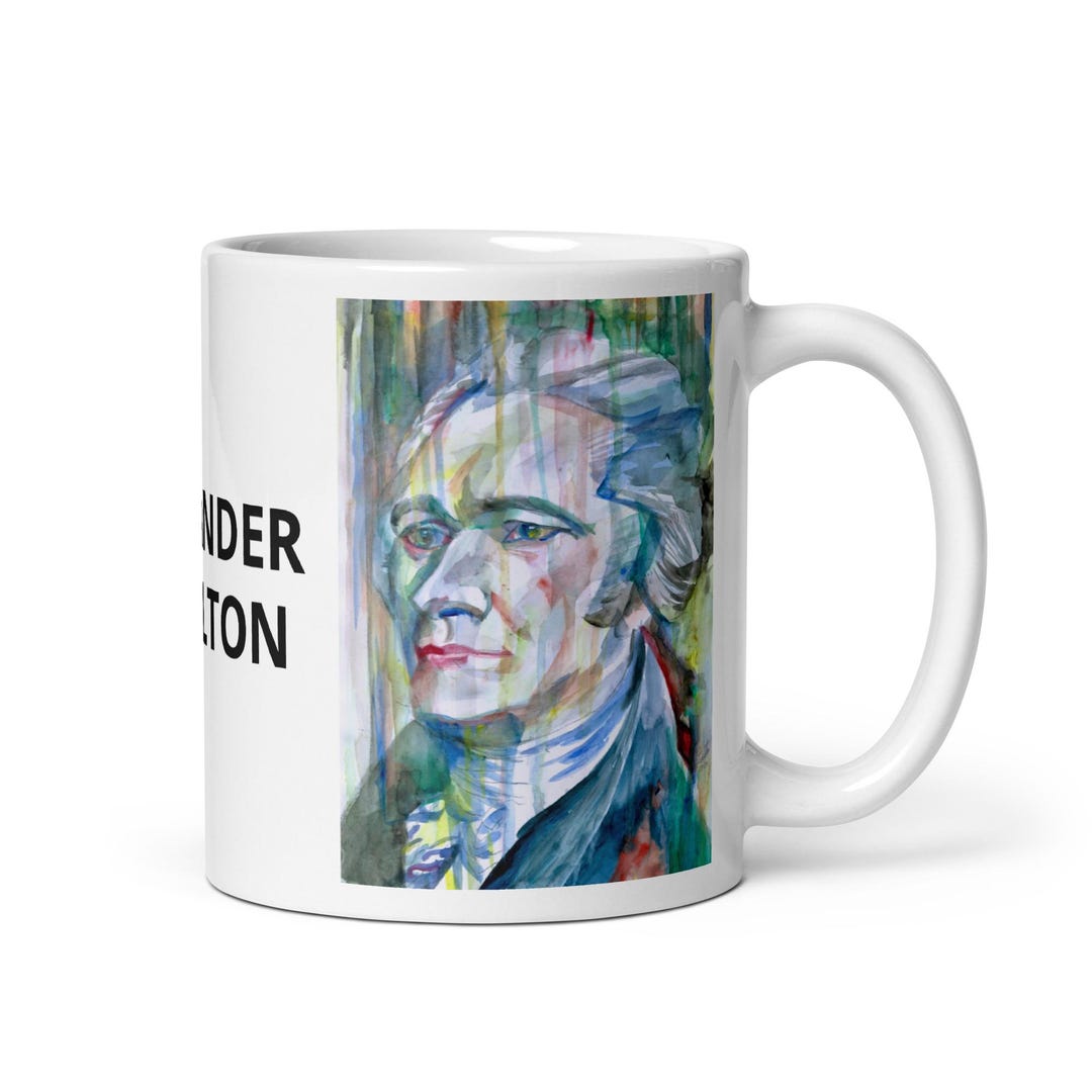 MUG - ALEXANDER HAMILTON Watercolor Portrait - Various Sizes Available ...