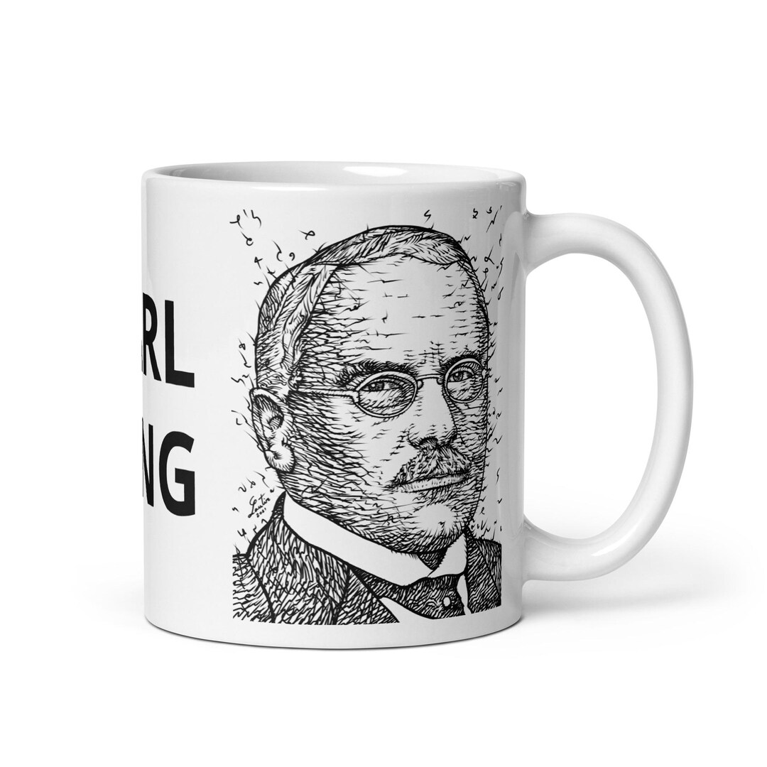 MUG - CARL JUNG Ink Portrait - Various Sizes! Mugs Cup of Coffee ...