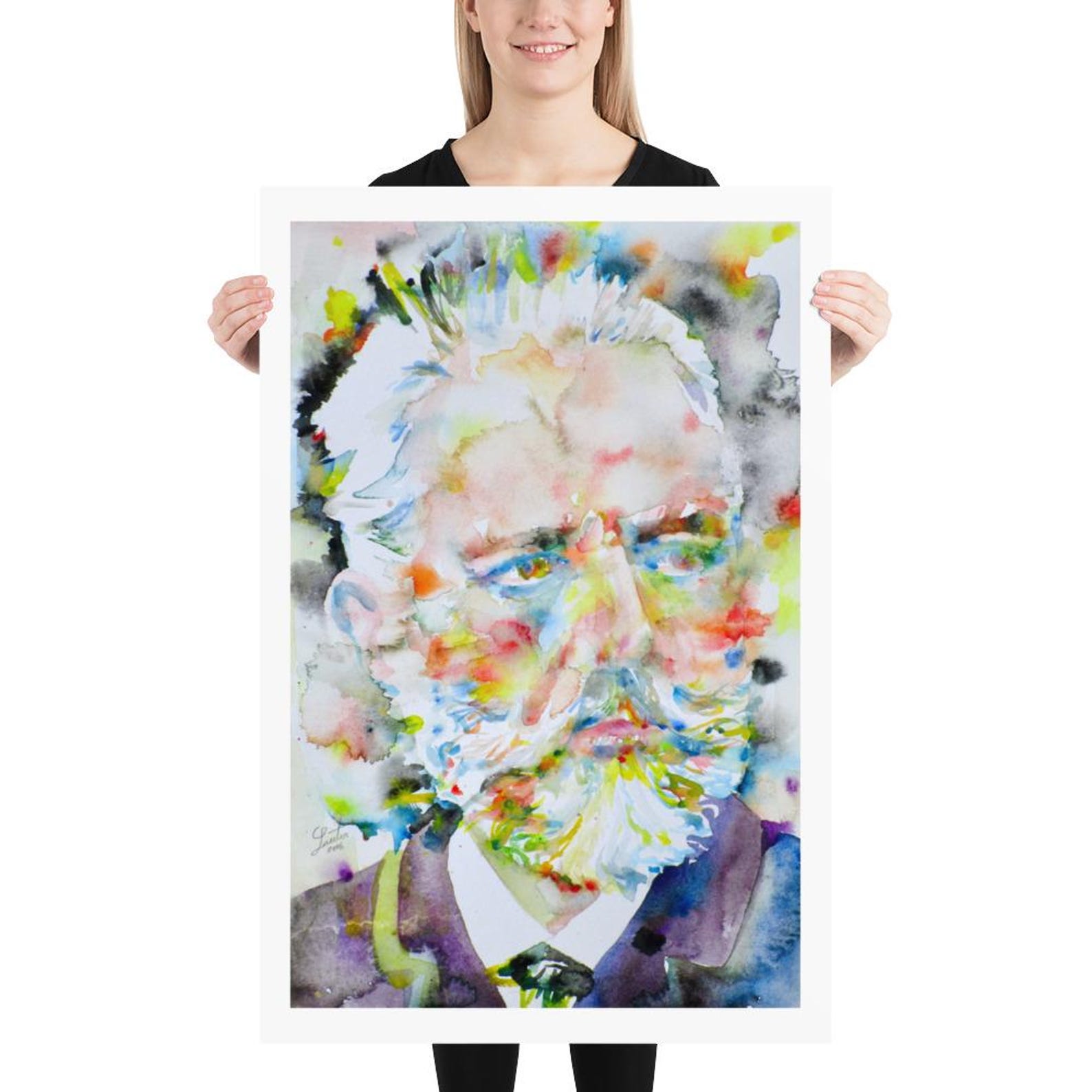 PYOTR ILYICH TCHAIKOVSKY Watercolor Portrait - Poster - Various Sizes ...