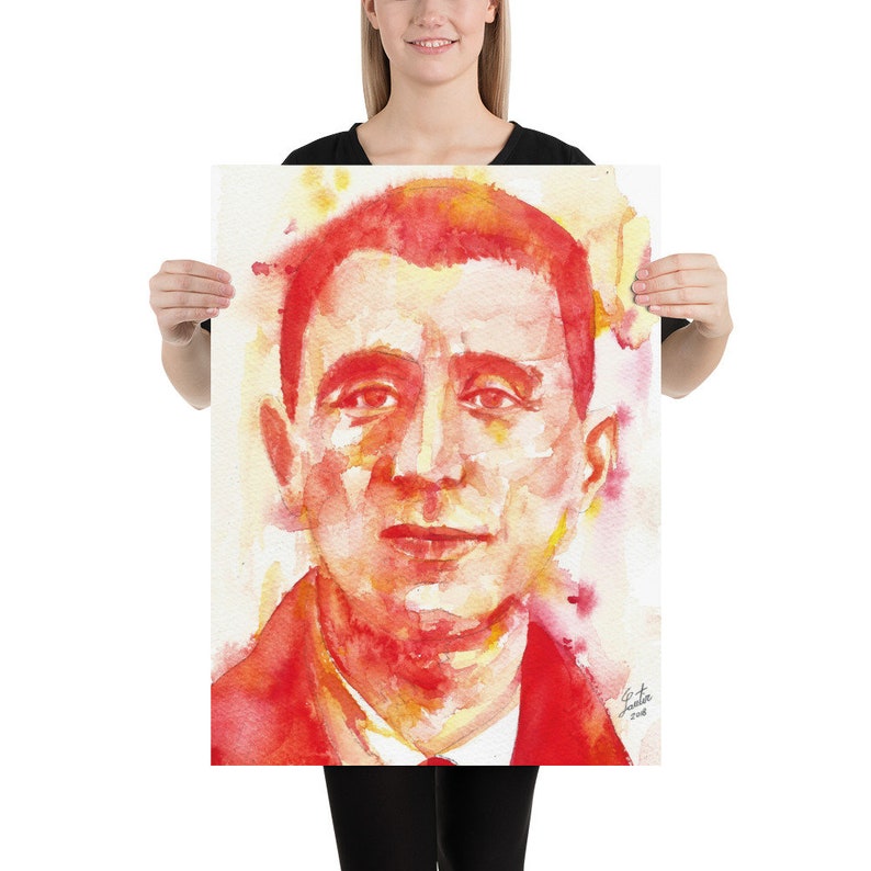 BERTOLT BRECHT Watercolor Portrait POSTER Various Sizes - Etsy