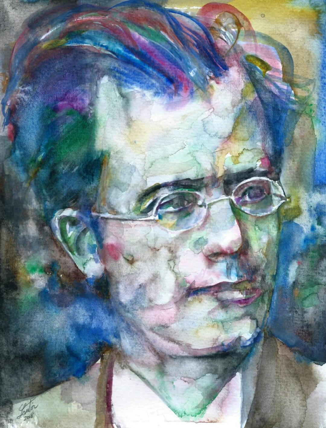 GUSTAV MAHLER - Watercolor Portrait - POSTER - Various Sizes! Painting ...