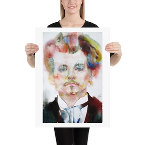 ALFRED JARRY Watercolor Portrait - POSTER - Various Sizes Available ...