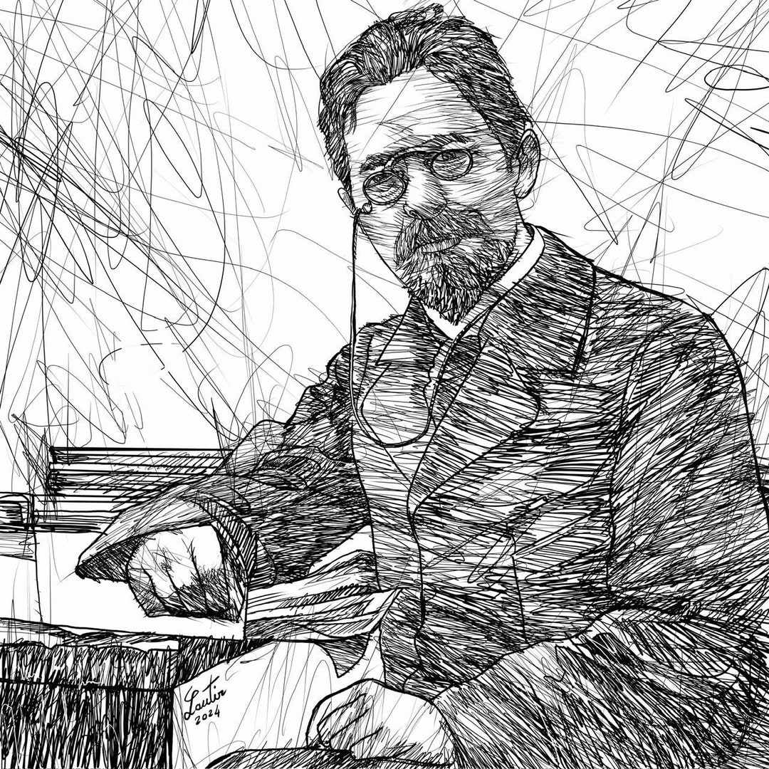 ANTON CHEKHOV Ink Portrait - POSTER - Various Sizes Available! Art ...