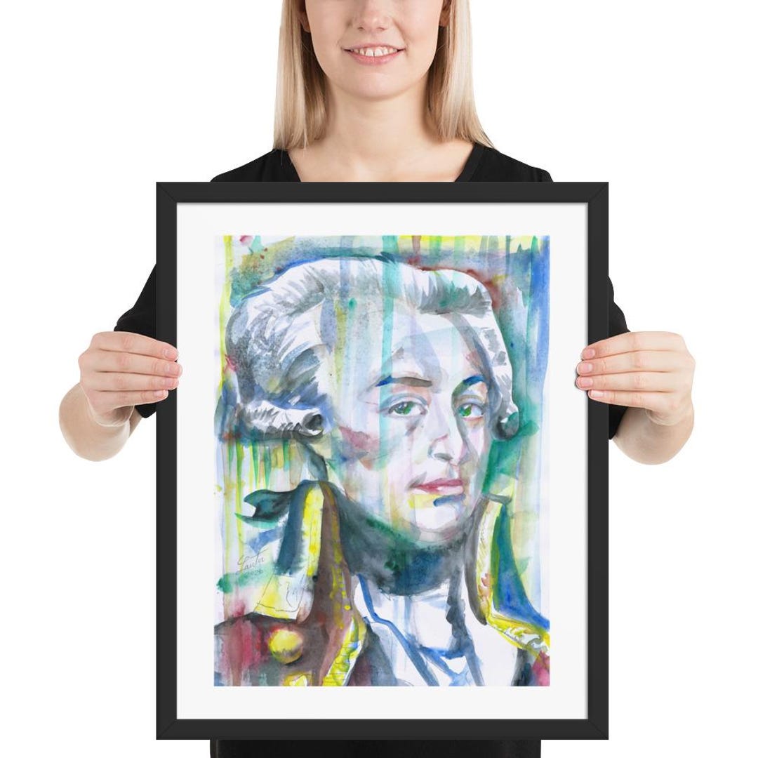 LAFAYETTE Watercolor Portrait - FRAMED Poster - Various Sizes! Art ...
