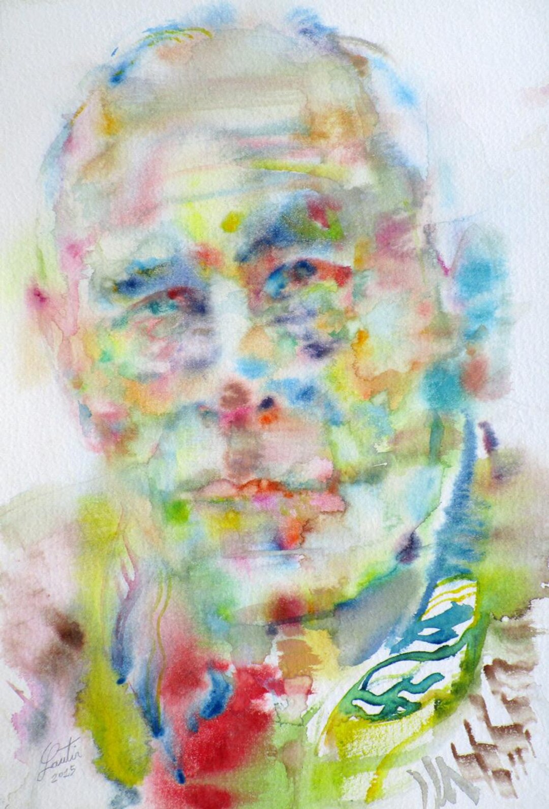 HENRY MILLER Watercolor Portrait - POSTER - Various Sizes! Art Print ...