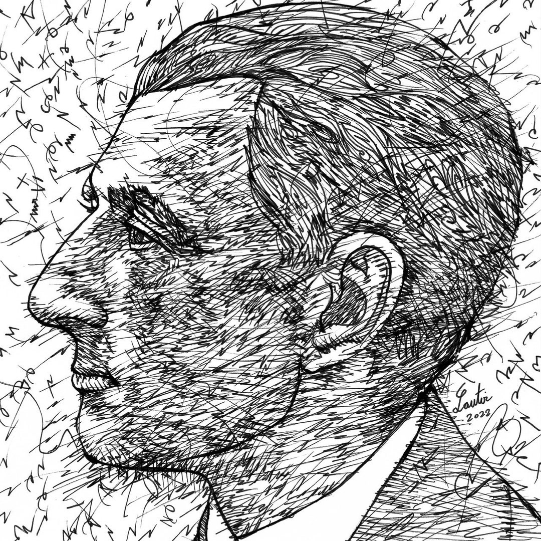 MAURICE RAVEL Ink Portrait - POSTER - Various Sizes Available! Art ...