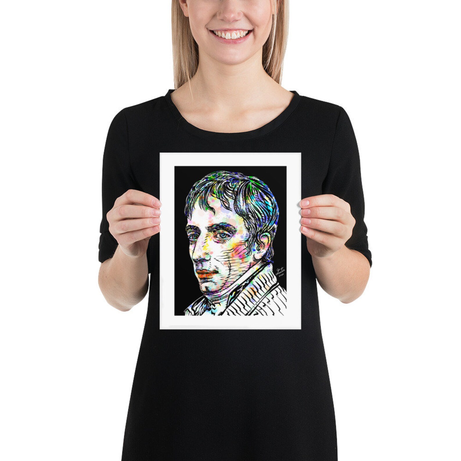 WILLIAM WORDSWORTH Watercolor & Ink Portrait -poster-various Sizes ...