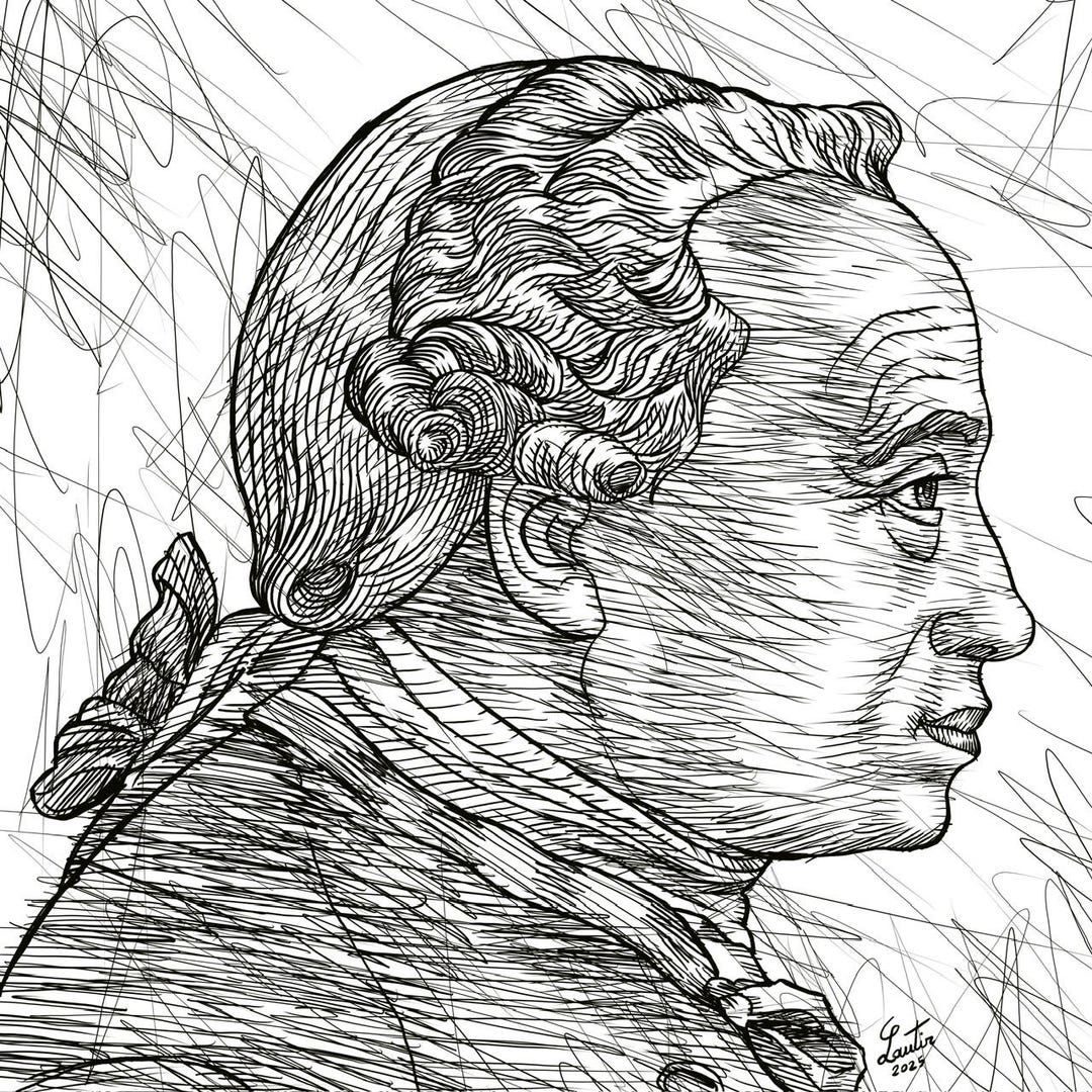 IMMANUEL KANT Ink Portrait - POSTER - Various Sizes Available! Art ...