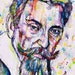 KARL JASPERS Watercolor and Ink Portrait - POSTER - Various Sizes ! Art ...