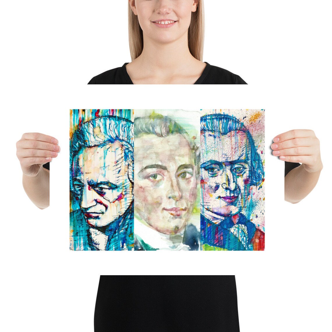 Three Times IMMANUEL KANT Collage POSTER Painting Various - Etsy