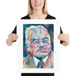 ALFRED ADLER Watercolor Portrait - POSTER - Various Sizes Available ...