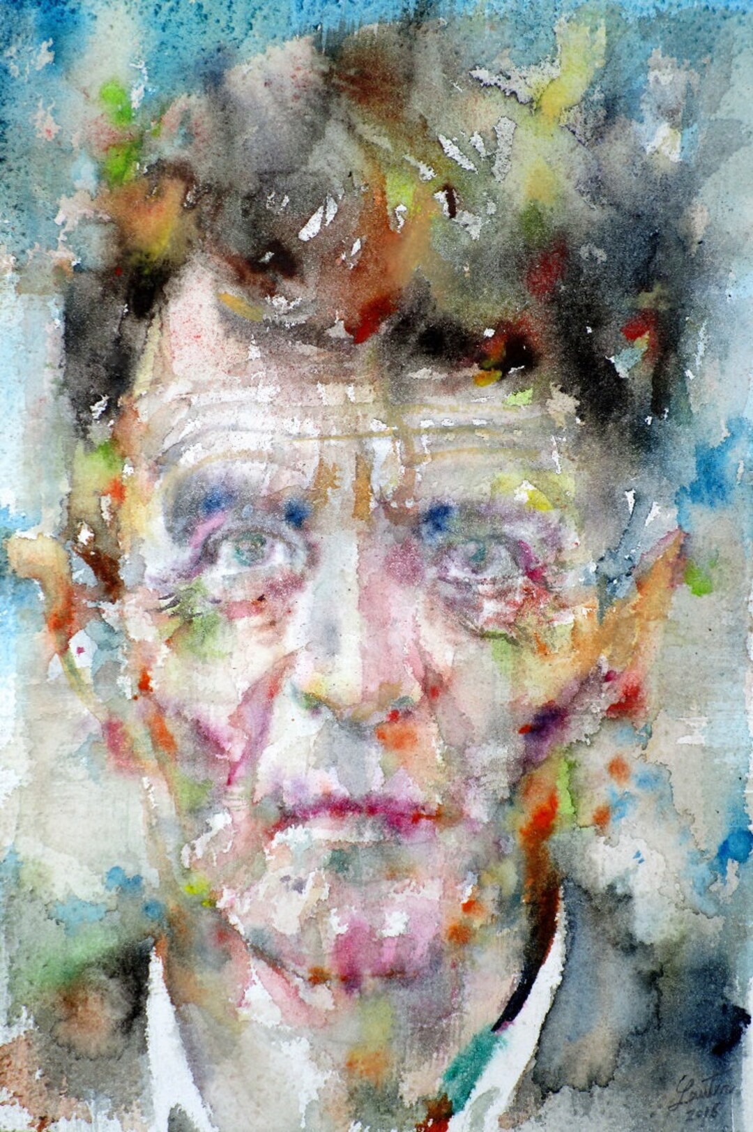 LUDWIG WITTGENSTEIN Watercolor Portrait - Poster - Various Sizes ...
