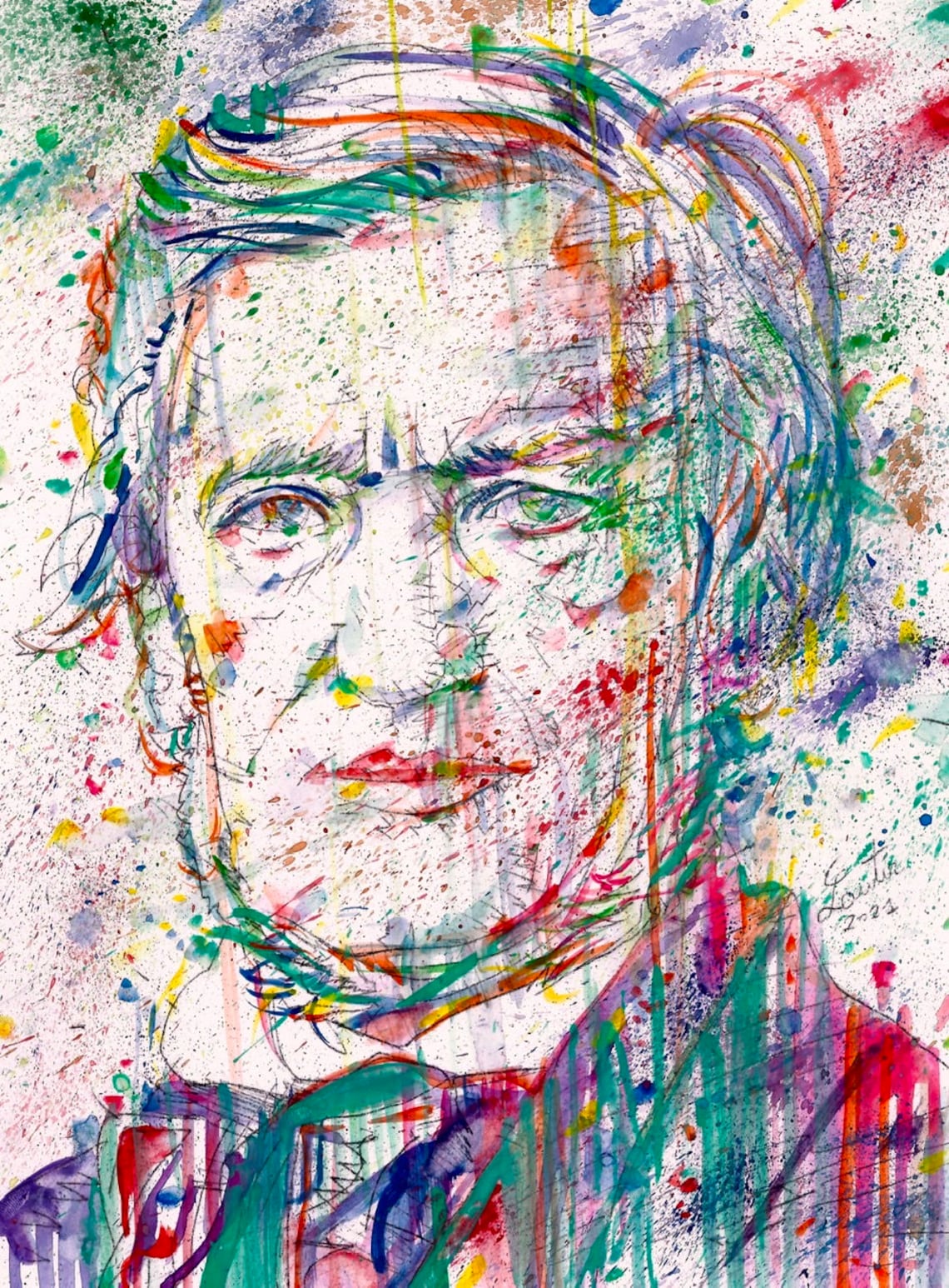 RICHARD WAGNER Watercolor Portrait Poster Various Sizes - Etsy