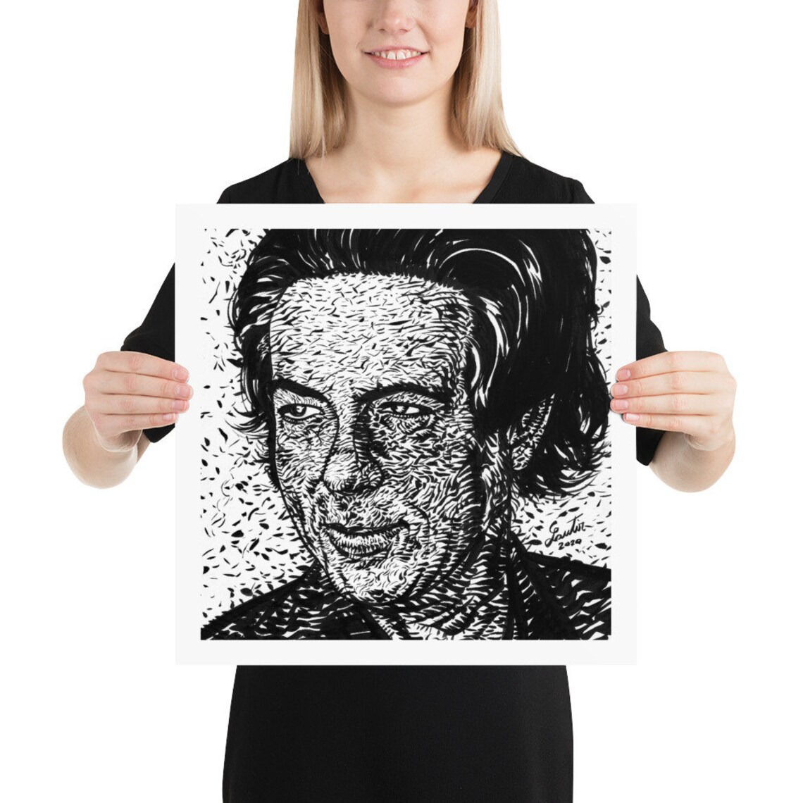 ALAN WATTS Ink Portrait POSTER Various Sizes Available - Etsy