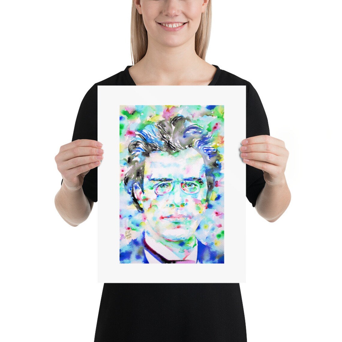 GUSTAV MAHLER Watercolor Portrait - POSTER - Various Sizes Available ...