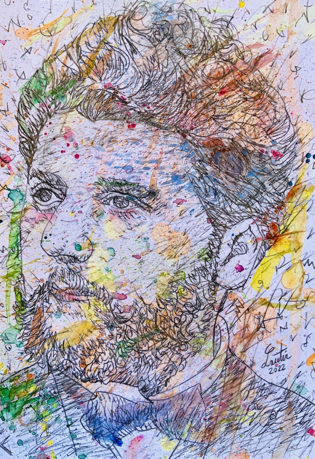 GEORGES BIZET Watercolor Portrait - POSTER - Various Sizes Available ...