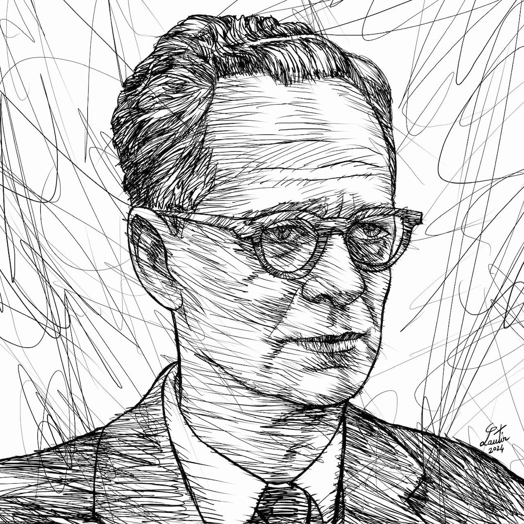 B. F. SKINNER Ink Portrait - POSTER - Various Sizes Available! Art ...