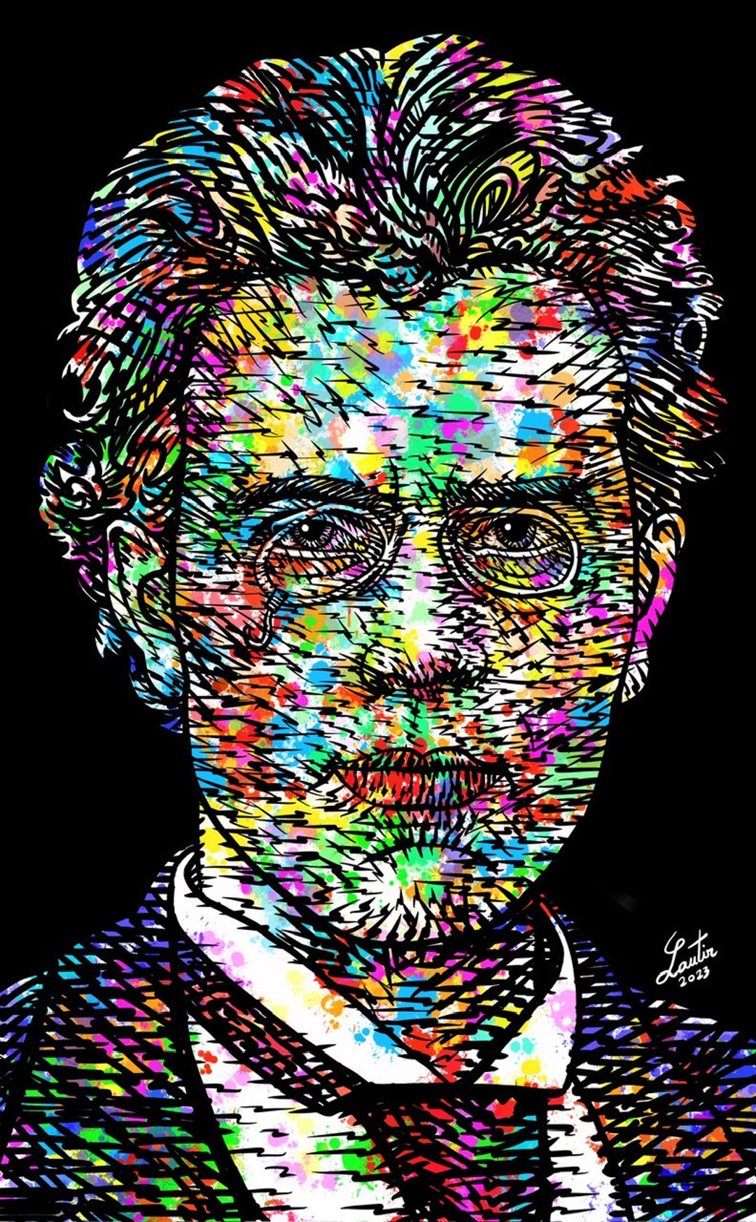 GUSTAV MAHLER Ink and Watercolor Portrait - POSTER -various Sizes ...