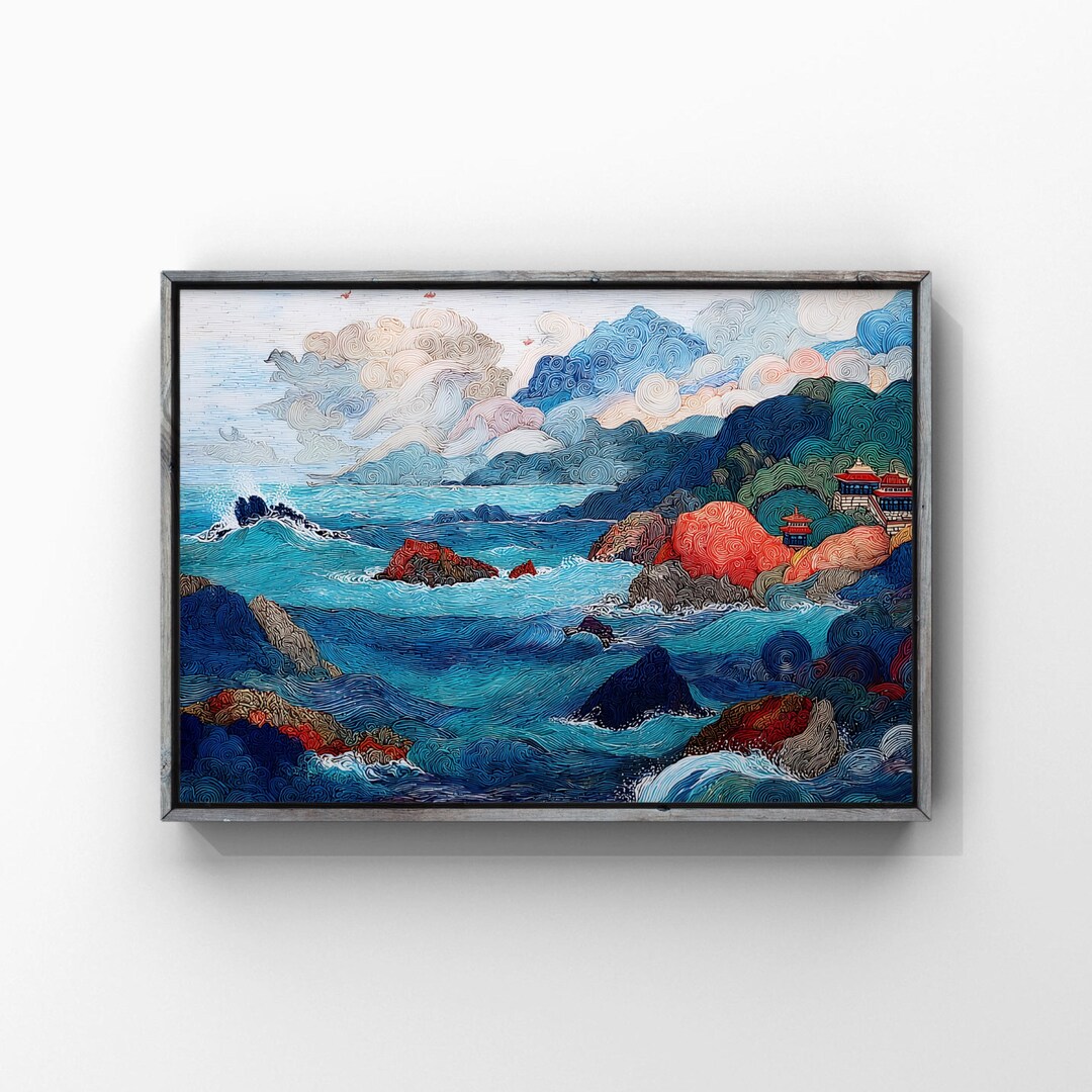 Printable - SEASCAPE .58 - Digital Download - Scalable to Various Sizes ...