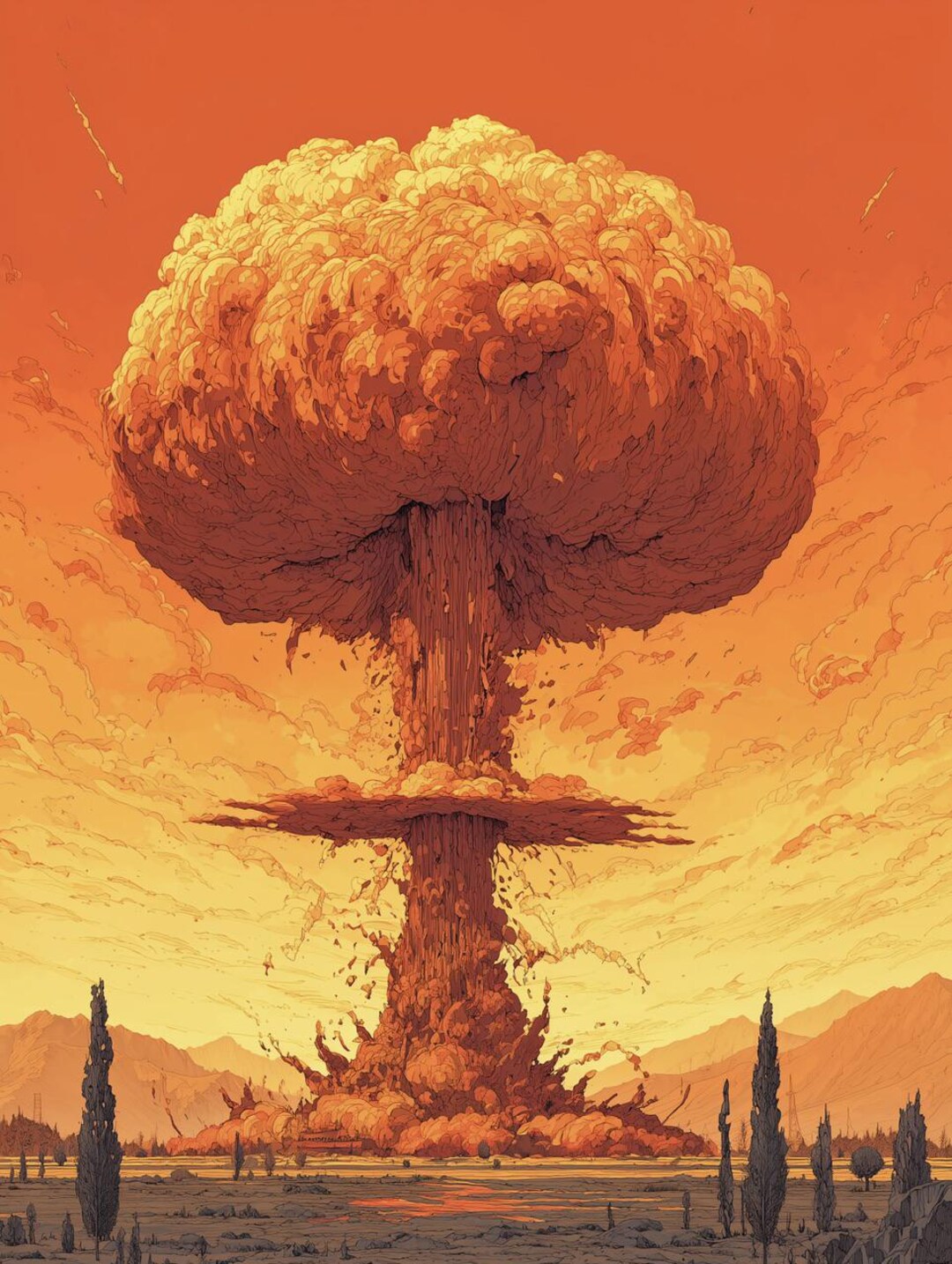 Nuclear Explosion .13 , Posters, Poster Print, Wall Art Decor, Prints ...
