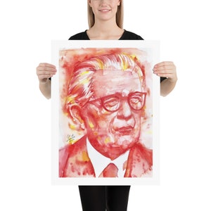 JEAN PIAGET Watercolor Portrait - POSTER - Various Sizes Available! Art ...