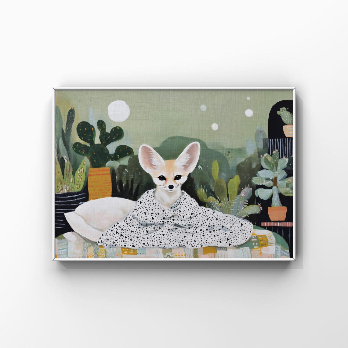 Printable - FENNEC FOX in BED - Digital Download Scalable to Various ...