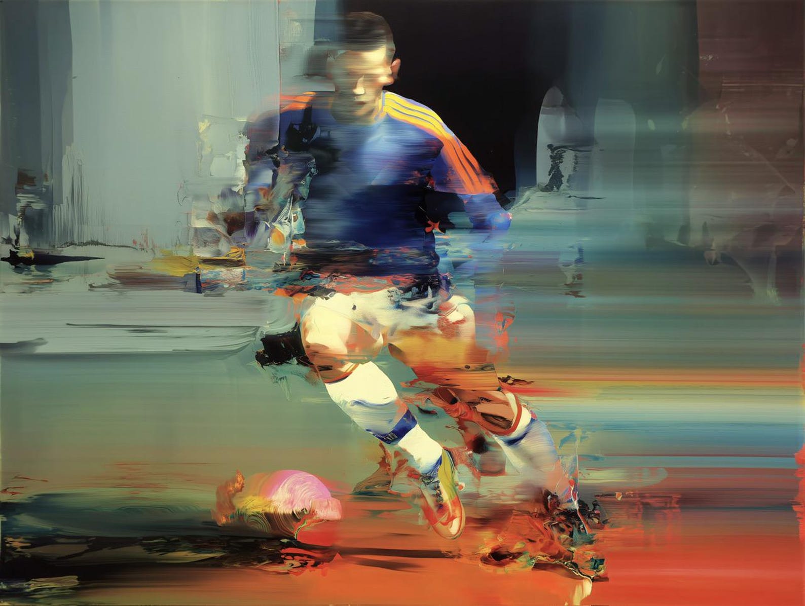 Dynamic Soccer Player Art Print, Football Poster (digital Download) - Etsy