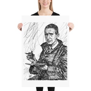 BERTOLT BRECHT Ink Portrait - POSTER - Various Sizes Available! Art ...