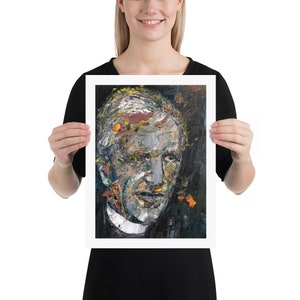 Pierre TEILHARD De CHARDIN Oil Portrait - POSTER - Various Sizes ...
