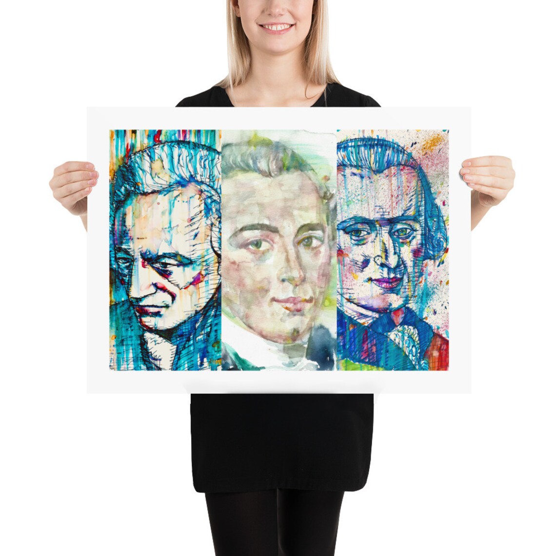 Three Times IMMANUEL KANT Collage POSTER Painting Various - Etsy