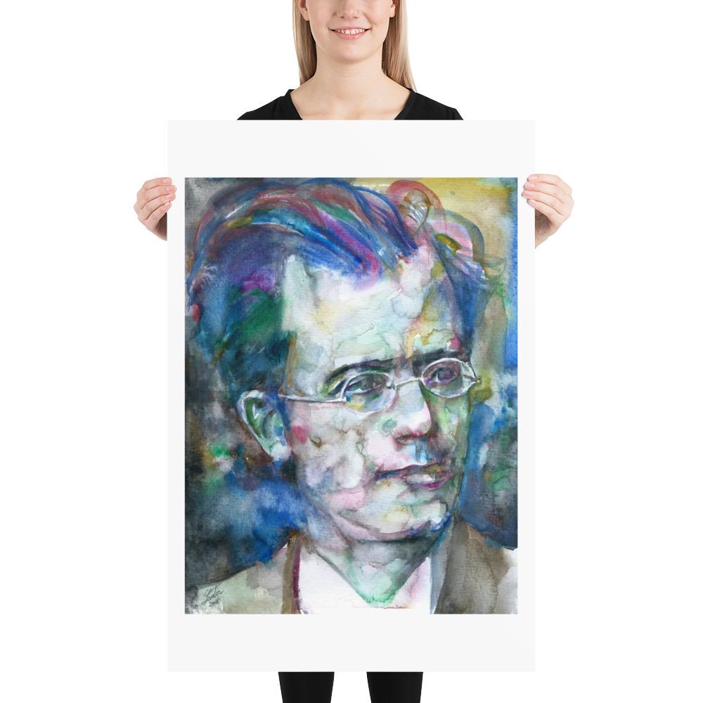 GUSTAV MAHLER - Watercolor Portrait - POSTER - Various Sizes! Painting ...
