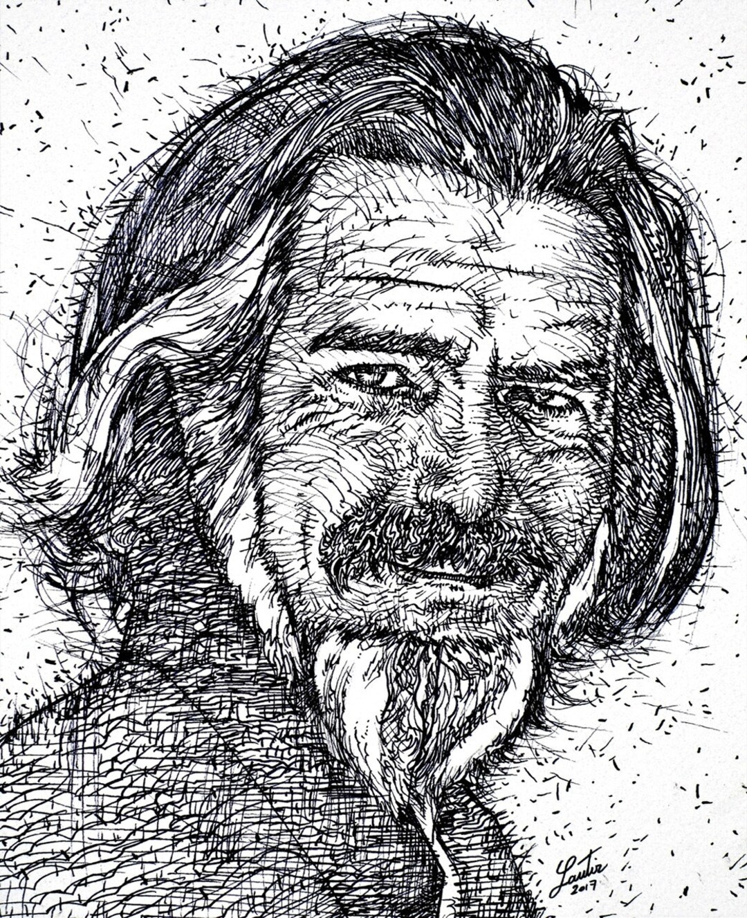 ALAN WATTS Ink Portrait - POSTER - Various Sizes Available! Art Print ...