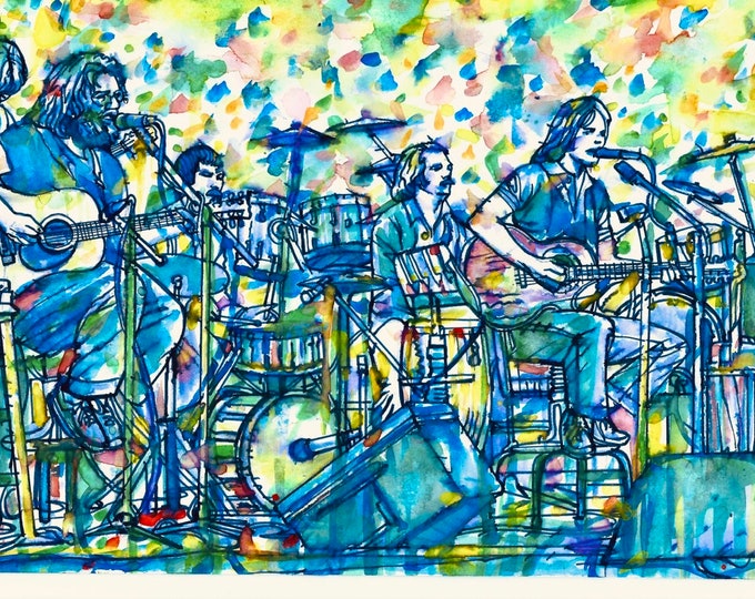 RANDY RHOADS Watercolor Portrait POSTER Various Sizes Art Print - Etsy