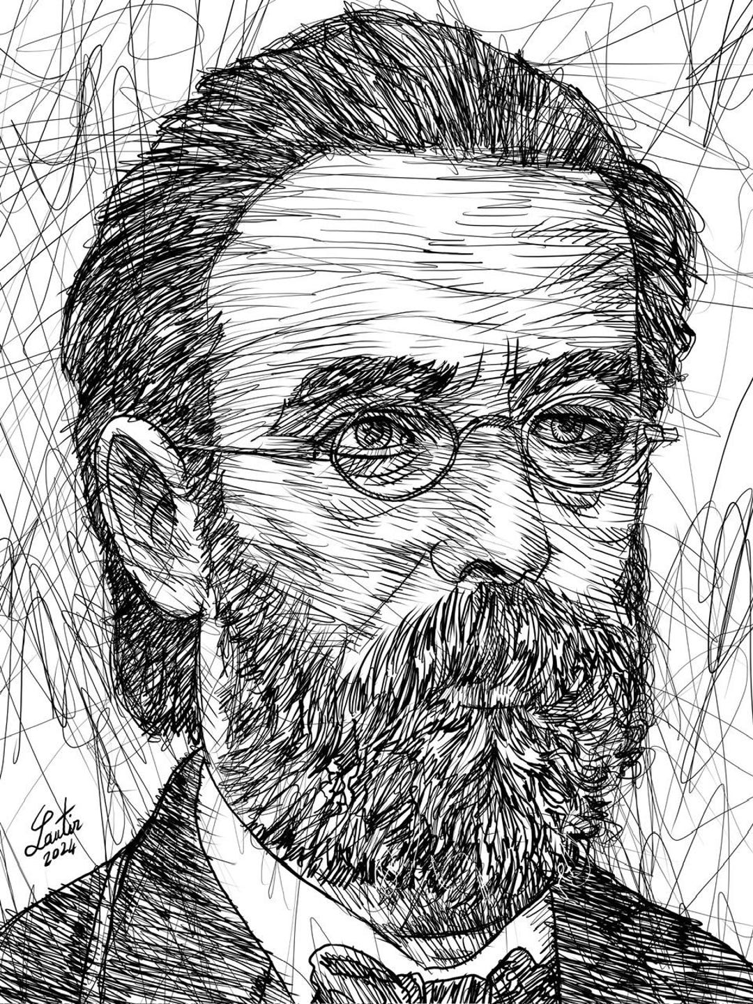 BEDRICH SMETANA Ink Portrait - POSTER - Various Sizes Available! Art ...