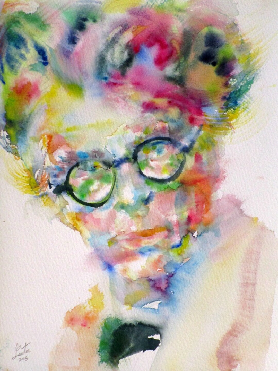 W. B. YEATS Watercolor Portrait - POSTER - Various Sizes Available ...