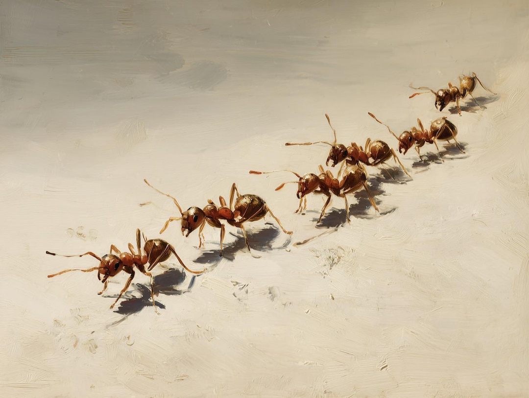 Marching Ants on Sandy Path , Posters, Poster Print, Wall Art Decor ...