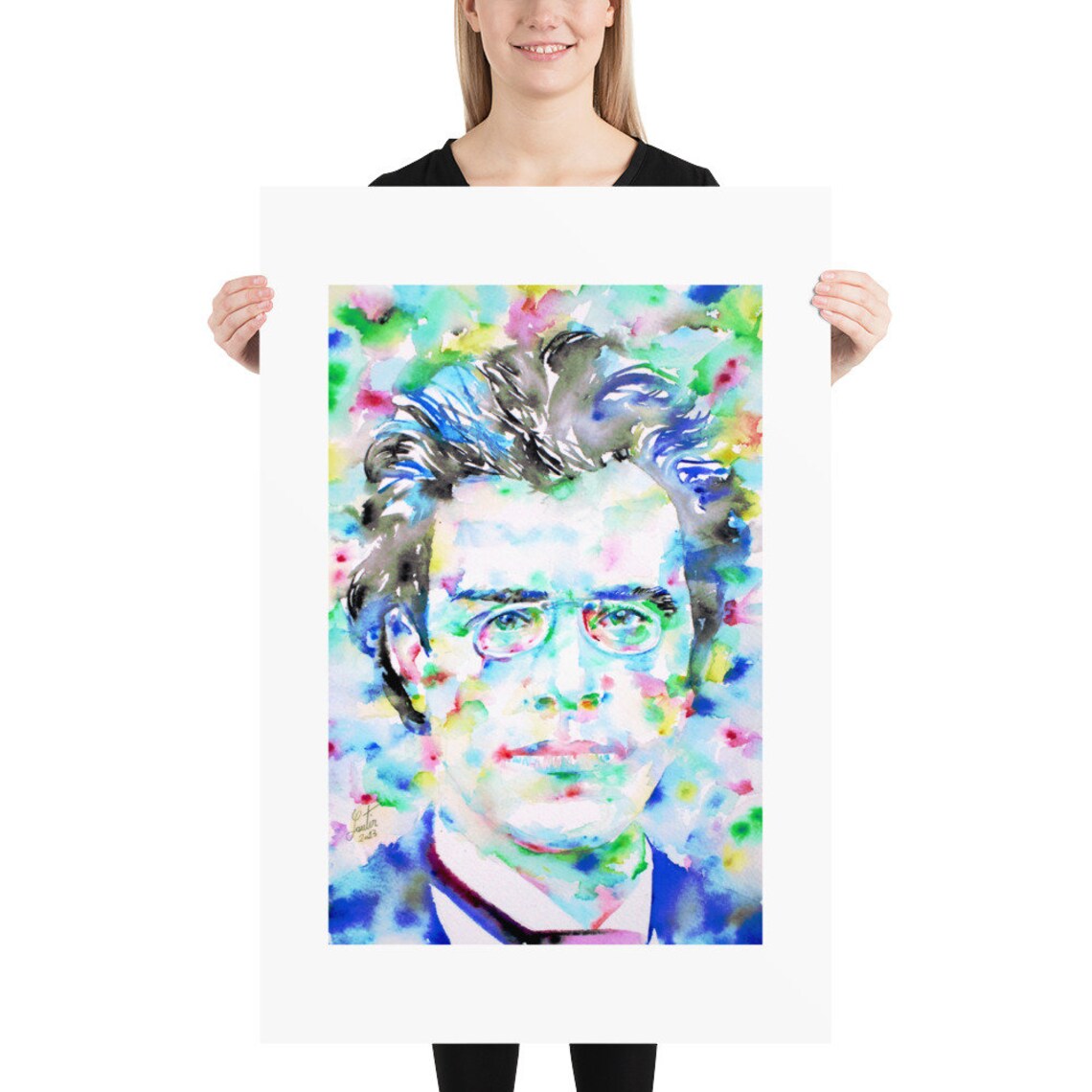 GUSTAV MAHLER Watercolor Portrait - POSTER - Various Sizes Available ...