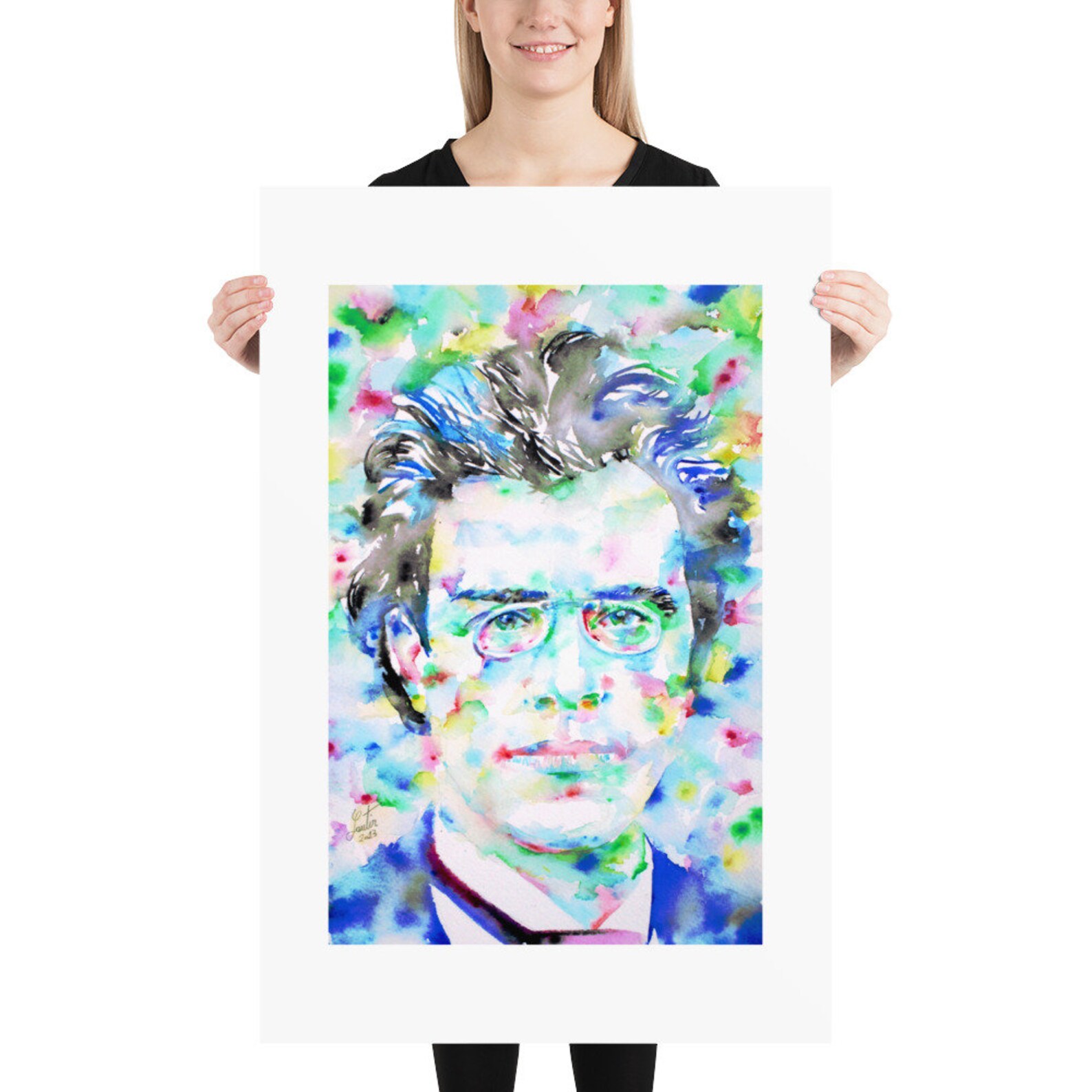 GUSTAV MAHLER watercolor portrait POSTER various sizes | Etsy