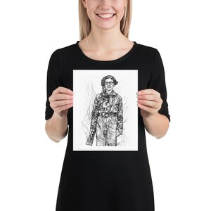 SIMONE WEIL Ink Portrait - POSTER - Various Sizes Available! Art Print ...